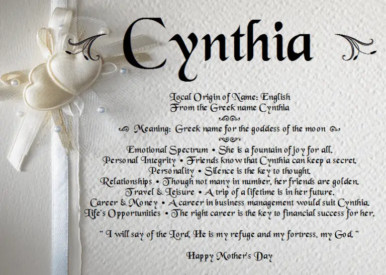 The Biblical Meaning of Cynthia: Unveiling Spiritual Significance ...