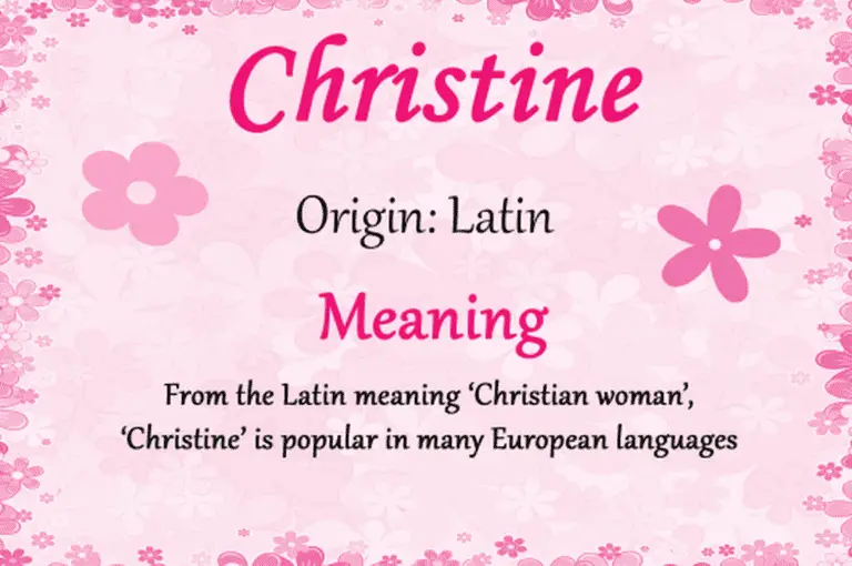 The Biblical Meaning of Christine: Unveiling the Sacred Significance ...