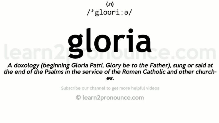 The Biblical Meaning of Gloria: Unveiling the Divine Significance ...
