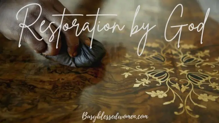 Biblical Insights: Understanding the Meaning of Restoration - John ...