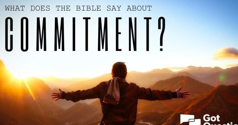 The Divine Significance of Commitment: Exploring the Biblical Meaning ...
