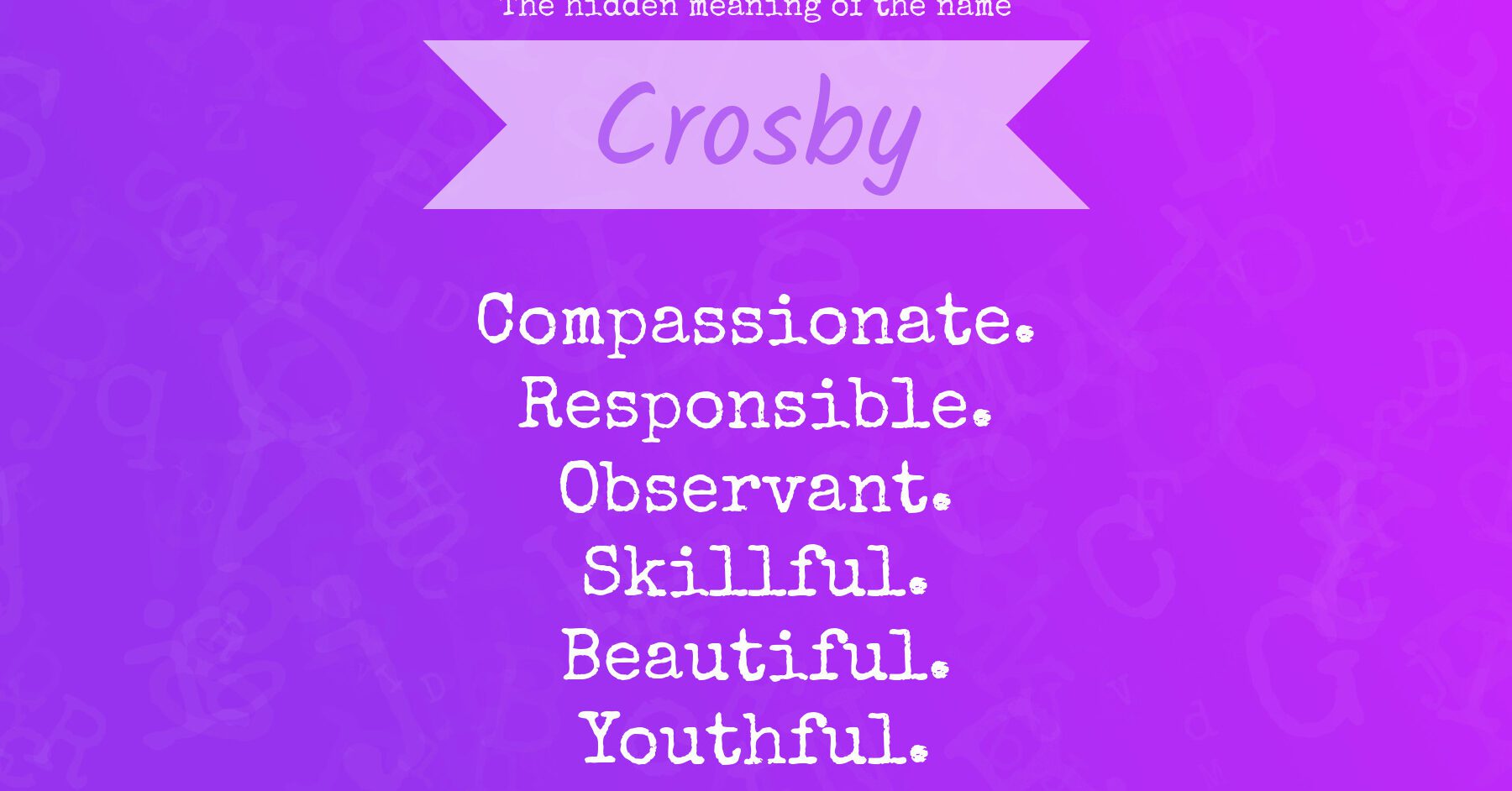 The Biblical Significance of Crosby: Unveiling Hidden Meanings - John ...