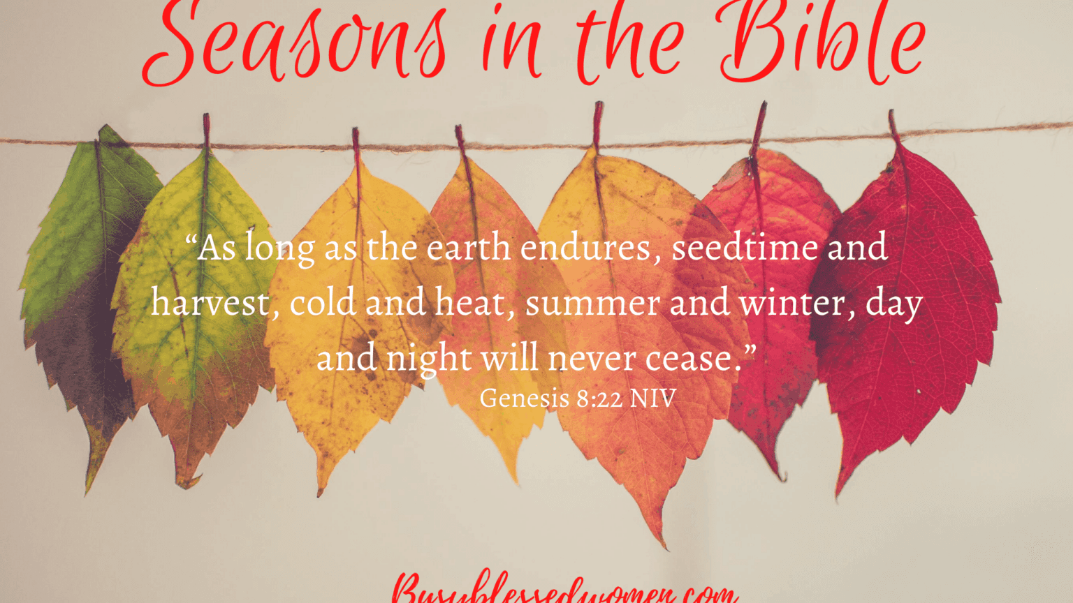 The Spiritual Significance of Seasons: Exploring the Biblical Meaning ...