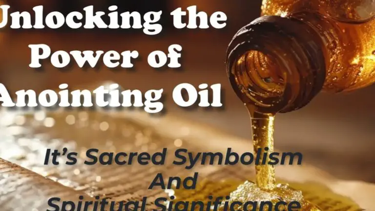 The Spiritual Significance of Fresh Oil in the Bible - John Baptist Church